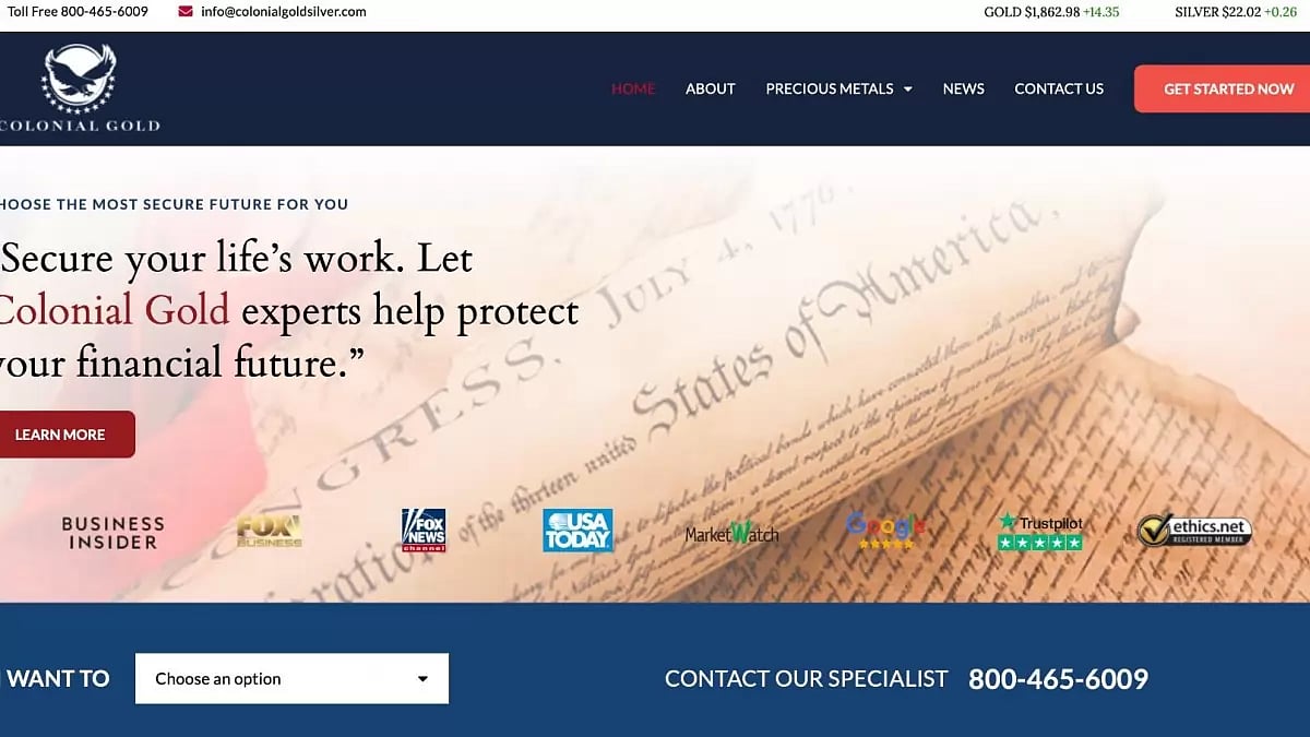 Colonial Metals Group Review - The Top Gold IRA Provider Of 2023