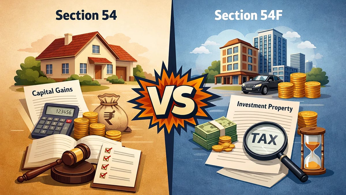 Section 54 vs Section 54F: Key Tax Exemptions After Property Sale ...