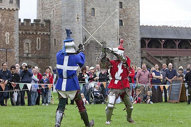 Meeting the medieval knights in Wales