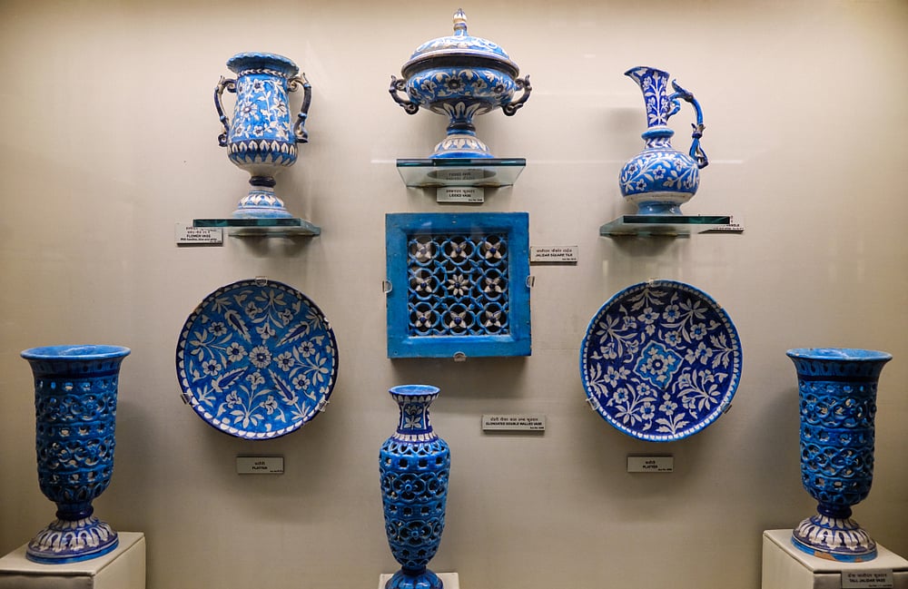 Jaipur Blue Pottery: The No Clay Pottery Mughals Popularised