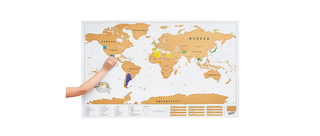 Travel Gear Scratch Maps