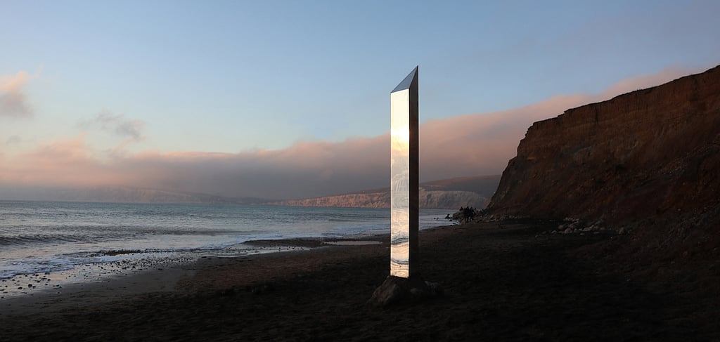 Mysterious travelling monolith spotted for the first time in India, at ...