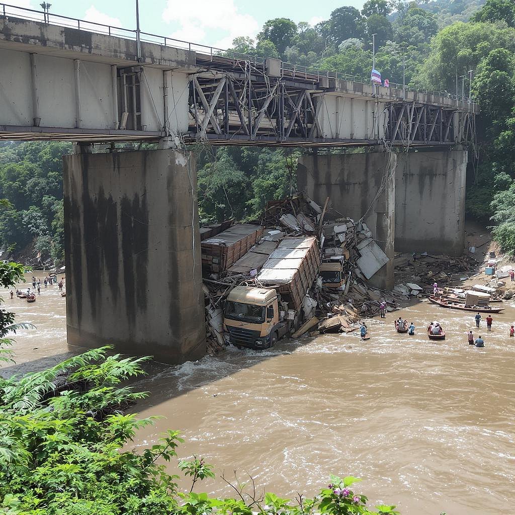 Assam Bridge Collapse: ನವೀಕರಣವಾದ ತಿಂಗಳಲ್ಲೇ ಕುಸಿದ ಸೇತುವೆ, ಓವರ್‌ಲೋಡ್ ...