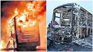 Kurnool Bus Tragedy: ಕರ್ಣೂಲ್‌ ಬಸ್ ದುರಂತ|ಬೈಕ್‌ ಸವಾರ ಮದ್ಯ ಸೇವಿಸಿದ್ದನು ...