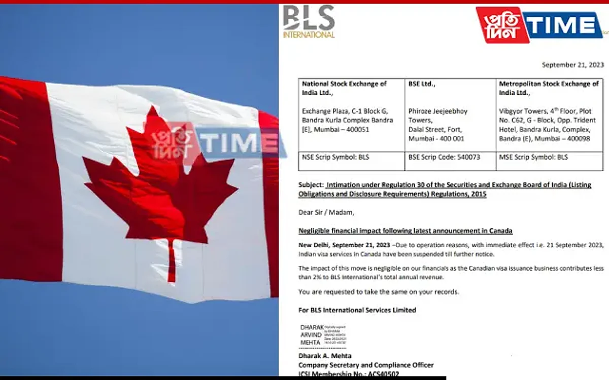 India Suspends Visa Services in Canada Amid Diplomatic Tensions India Suspends Visa Services in Canada Amid Diplomatic Tensions