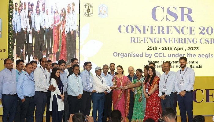 MCL wins first prize in the best stall category at CSR Conference