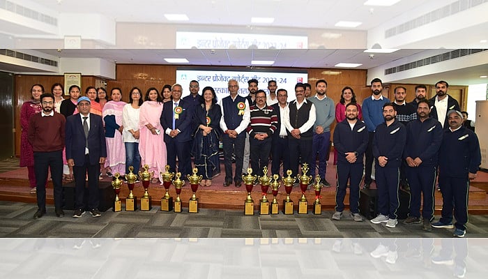 SJVN CMD felicitates the winners of SJVN’s Inter-Projects Sports Meet ...