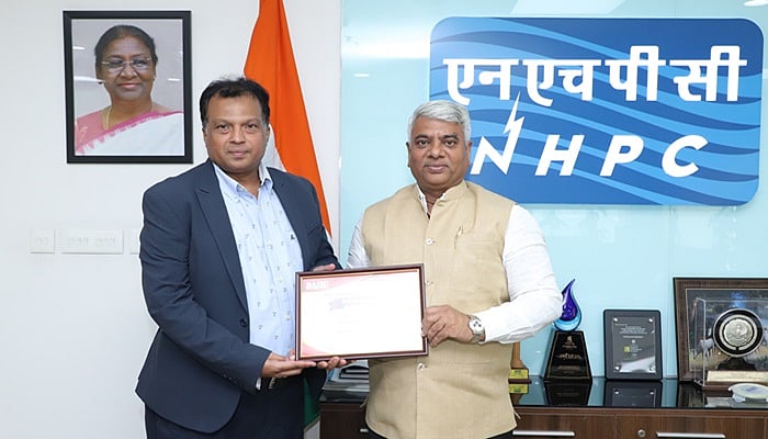 NHPC CMD conferred with 'Roll of Honour'