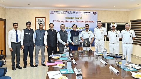 HSL delivers diving support vessel ‘Nistar’ to Indian Navy