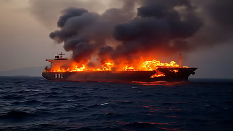 Fire reported on oil tanker with 24 Indian seafarers; all crew safe ...