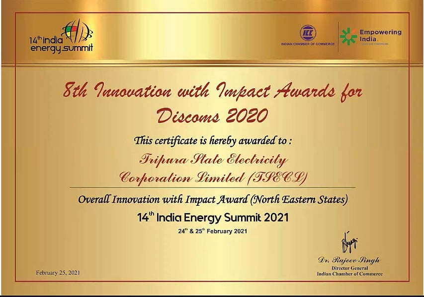 TSECL bags 1st position in 8th Innovation with Impact Awards for ...