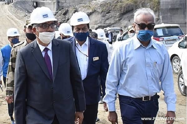 Secretary (Power) SN Sahai visits NHPC’s Subansiri Lower HE Project