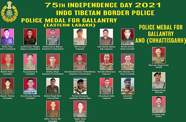 37 ITBP officials including 8 for Galwan skirmishes conferred with ...