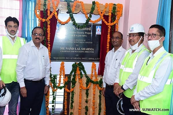 SJVN triggers ceremonial blast of 1st bench of dam & power house of ...