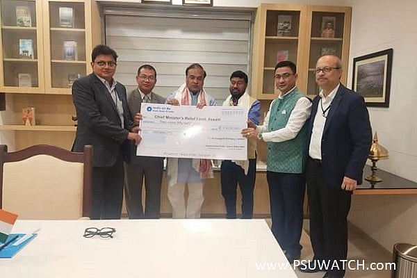 NRL contributes Rs 2.5 crore to Chief Minister’s Relief Fund, Assam