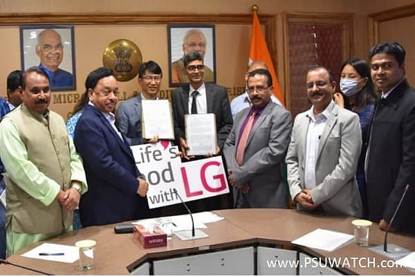 NSIC signs MoU with LG Electronics to set up Centre for Excellence for ...