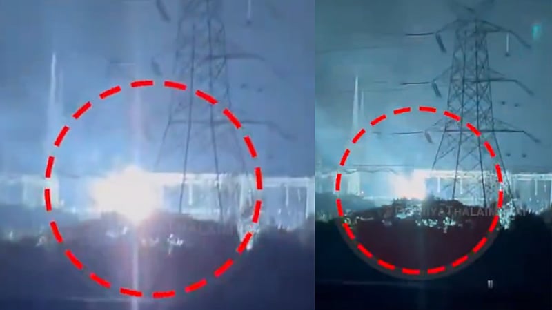 துணை மின் நிலையத்தில் உயர் மின் அழுத்தம் காரணமாக தீ விபத்து ...