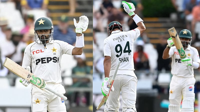 205 ரன்கள் பார்ட்னர்ஷிப் போட்ட பாபர் அசாம் மற்றும் ஷான் மசூத் / Babar ...