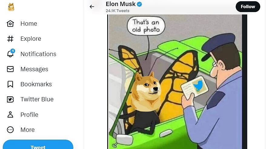 elon musk changed twitter logo into doge netizens baffled