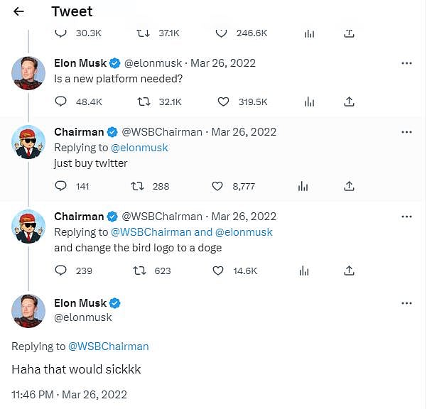elon musk changed twitter logo into doge netizens baffled
