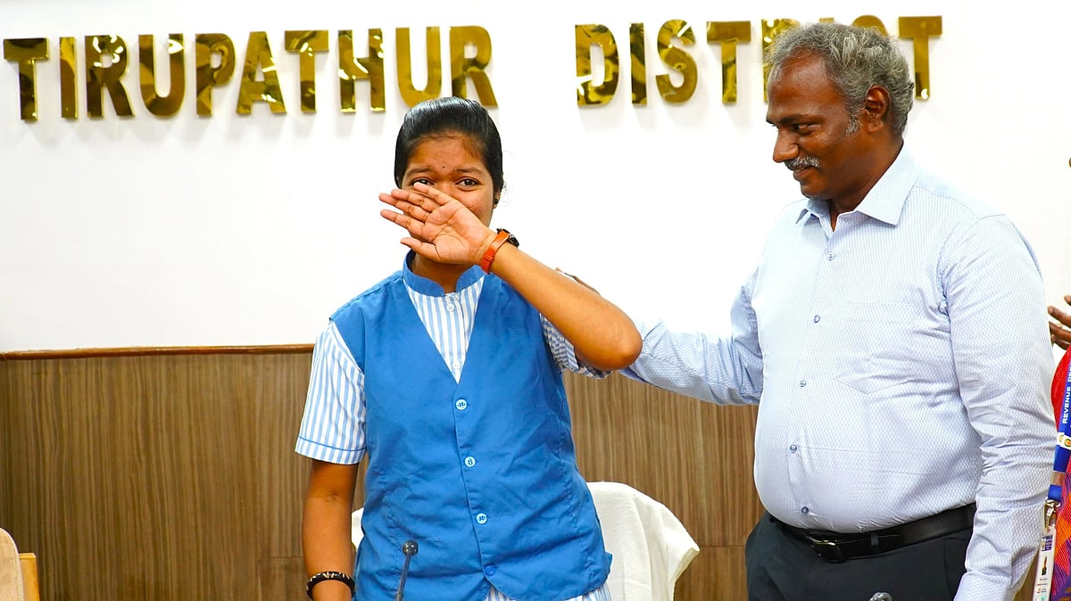 tirupattur district collector surprise to 10th female student gets ...
