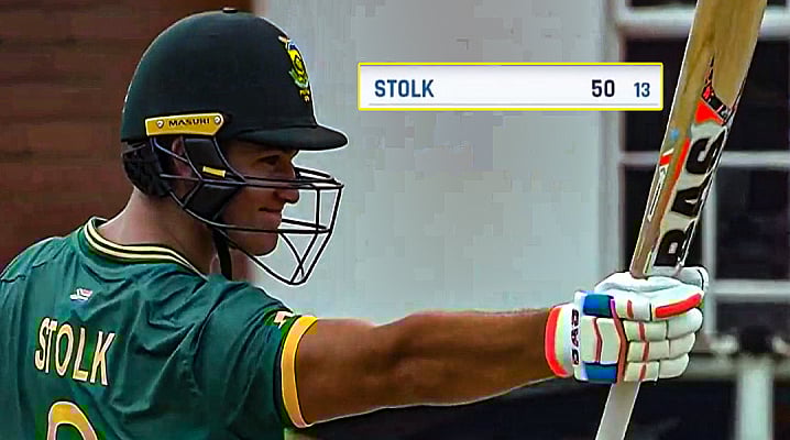 தென்னாப்பிரிக்கா 17வயது வீரர் ஸ்டீவ் ஸ்டோக் 13 பந்துகளில் அரைசதமடித்து ...