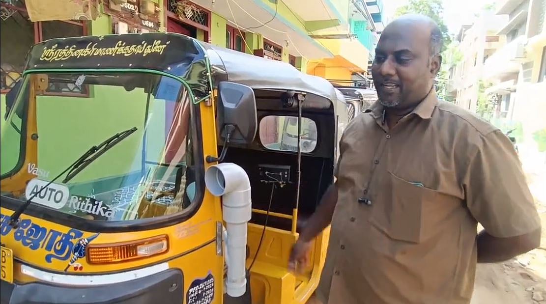 மதுரை | 100 ரூபாய் செலவில் ஆட்டோவில் மினி ஏசி... டிரைவருக்கு குவியும் ...