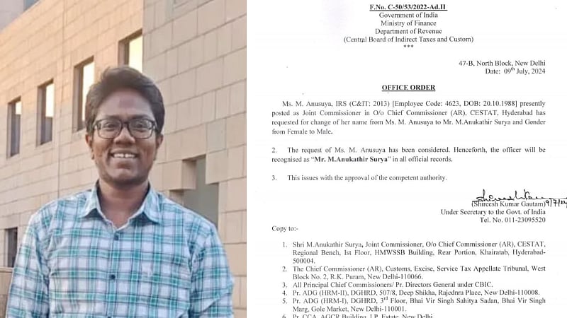 ஐஆர்எஸ் ஆண் அதிகாரியாக அங்கீகரிக்கப்பட்ட பெண் அதிகாரி | irs indian ...