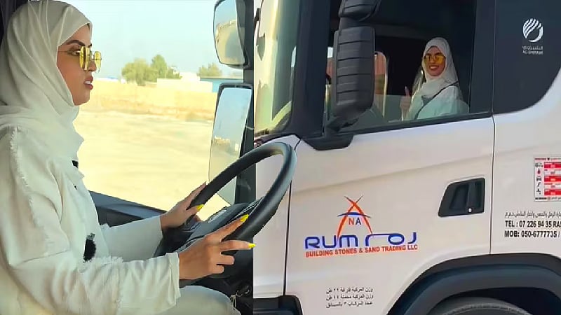 Dubai Women got Heavy Vehicle Driving license in her first attempt ...