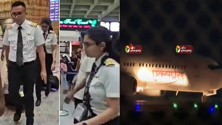 144 பயணிகளின் உயிரை காப்பாற்றி விமானி, துணை விமானி / air india express ...