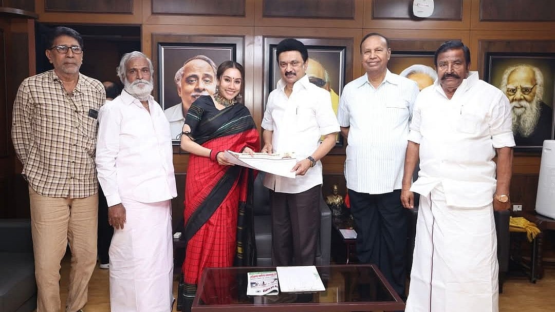 திமுகவில் இணைந்த நடிகர் சத்யராஜ் மகள் திவ்யா / Actor Sathyaraj daughter ...