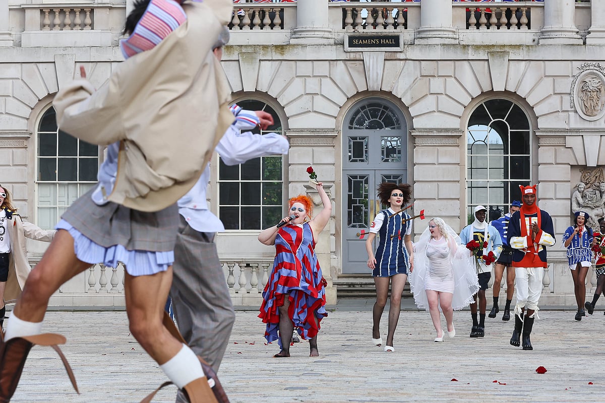Charles Jeffrey LOVERBOY London SS25 Runway Shows Caps, Animal Hats, Boxers