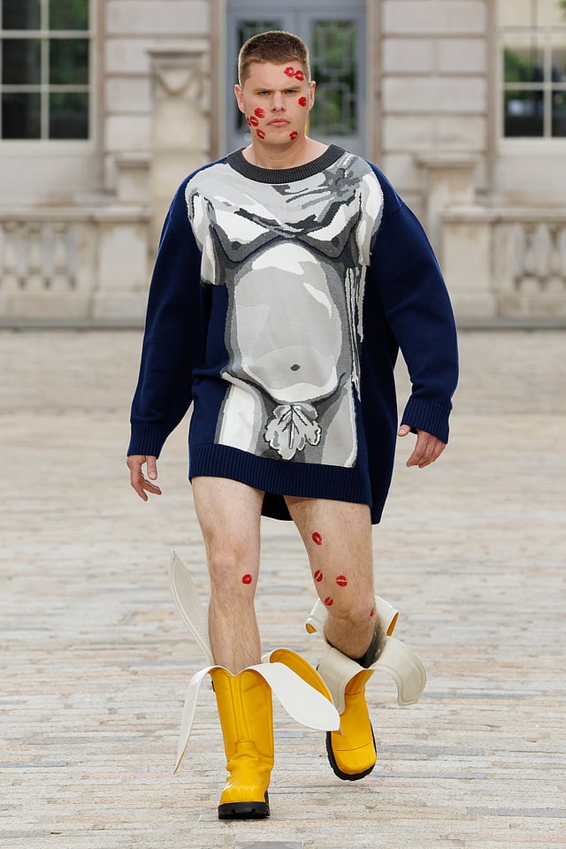 Charles Jeffrey LOVERBOY London SS25 Runway Shows Caps, Animal Hats, Boxers