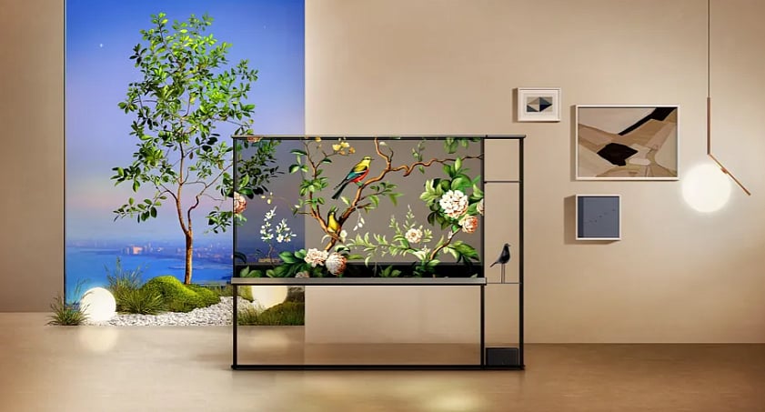 The Essence of a Transparent TV: Fusing Functionality and Elegance