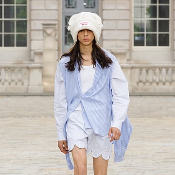 Charles Jeffrey LOVERBOY London SS25 Runway Shows Caps, Animal Hats, Boxers
