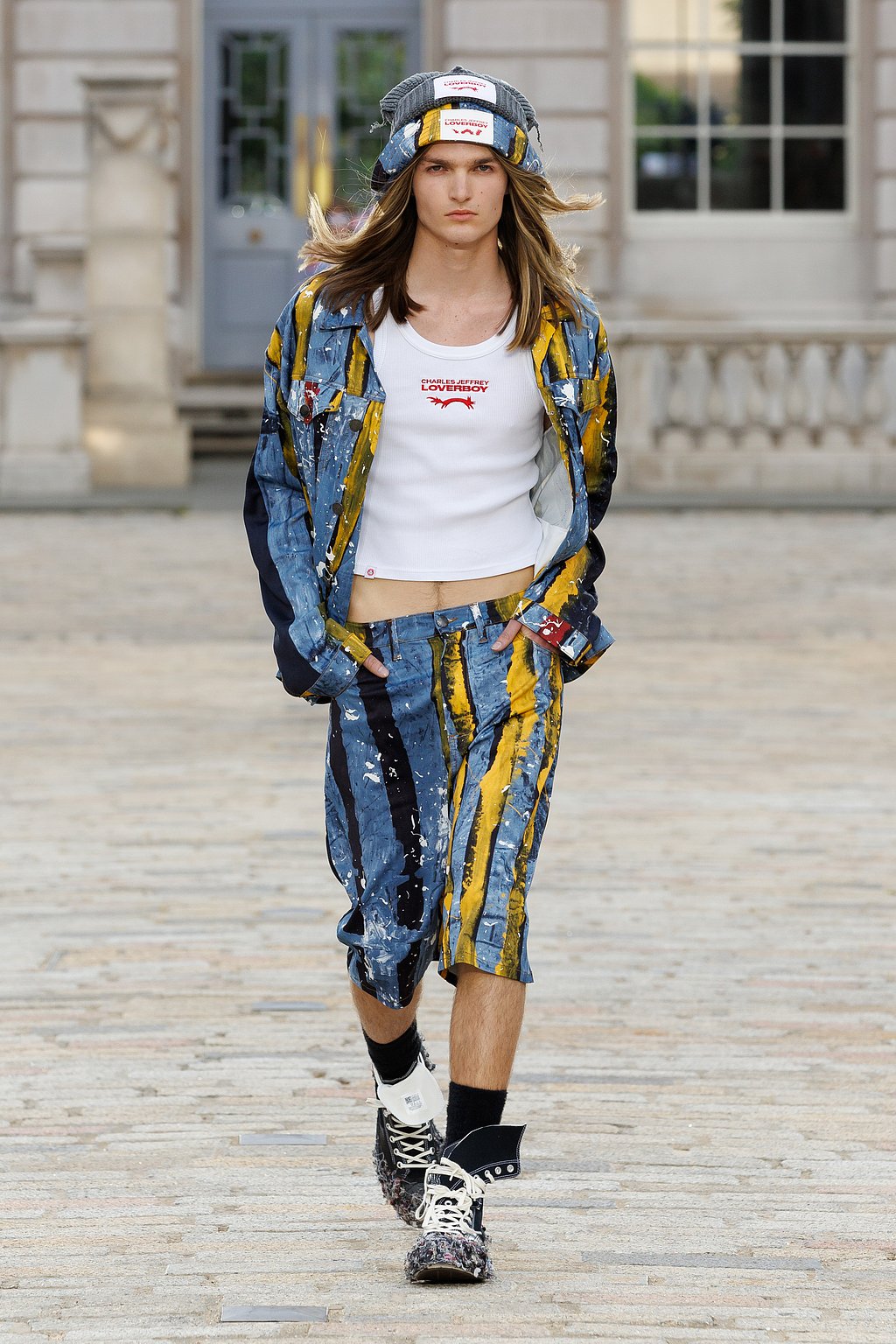 Charles Jeffrey LOVERBOY London SS25 Runway Shows Caps, Animal Hats, Boxers