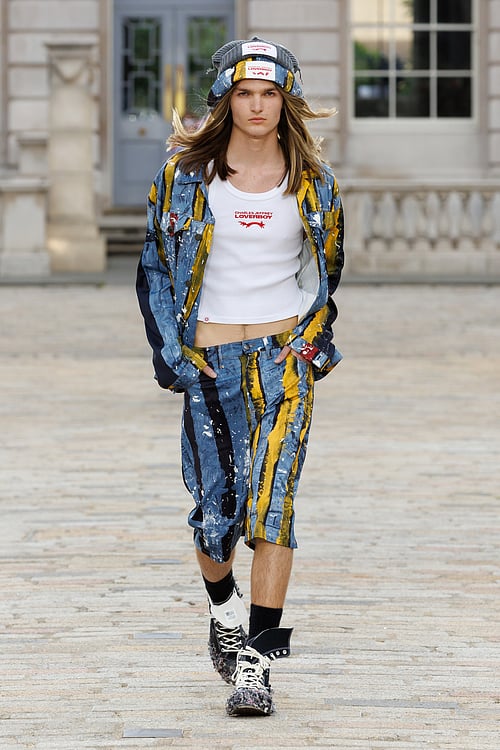 Charles Jeffrey LOVERBOY London SS25 Runway Shows Caps, Animal Hats, Boxers