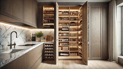 Design Secrets of Luxury Hidden Pantries in High-End Kitchens
