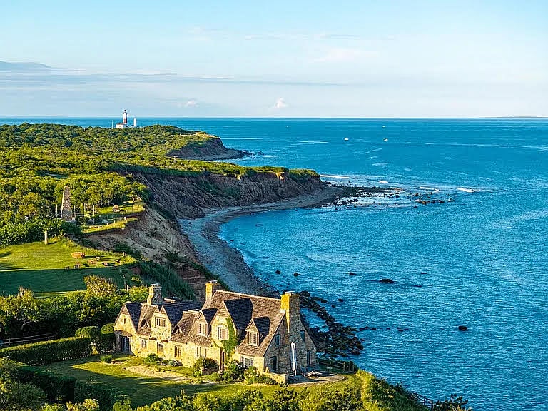 Historic $18M Stone House in The Hamptons: Oceanfront Estate for Sale