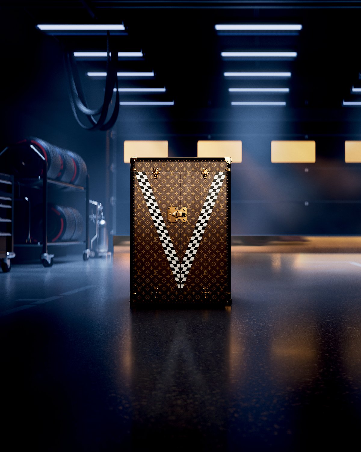 Louis Vuitton Unveils Bespoke Trophy Trunk for F1's 75th Anniversary
