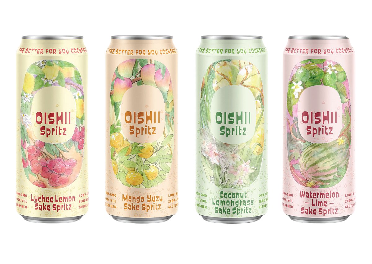 Oishii Sake Spritz: All-Natural Canned Cocktails for Summer