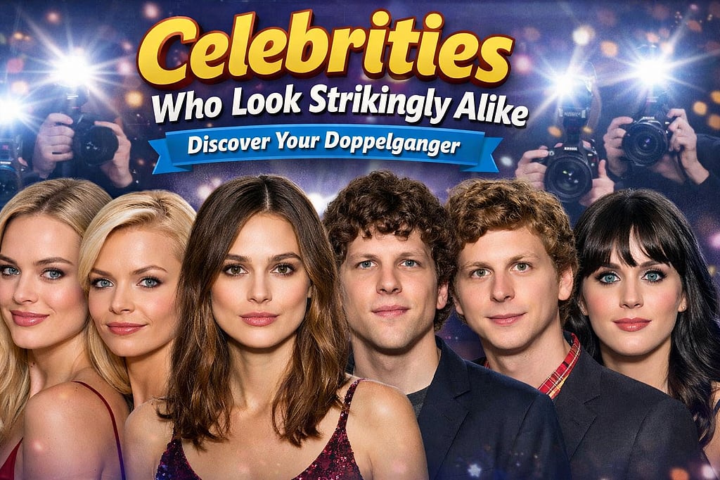 Celebrities Who Look Strikingly Alike – Discover Your Doppelganger