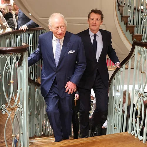 King Charles III Unveils Iconic Double Helix Staircase at Fortnum & Mason