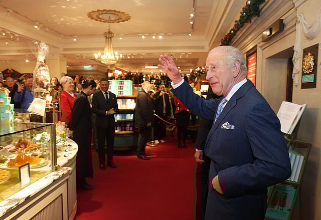 King Charles III Unveils Iconic Double Helix Staircase at Fortnum & Mason