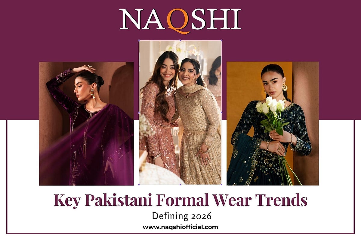 Pakistani Formal Wear Trends 2026: A Guide by NAQSHI