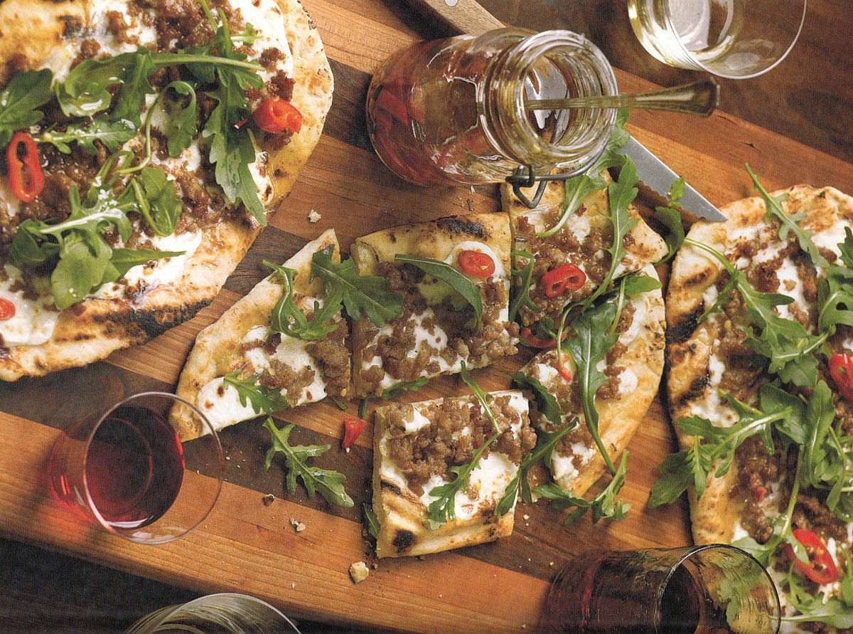 Anne Burrell Grilled Pizzetta Recipe