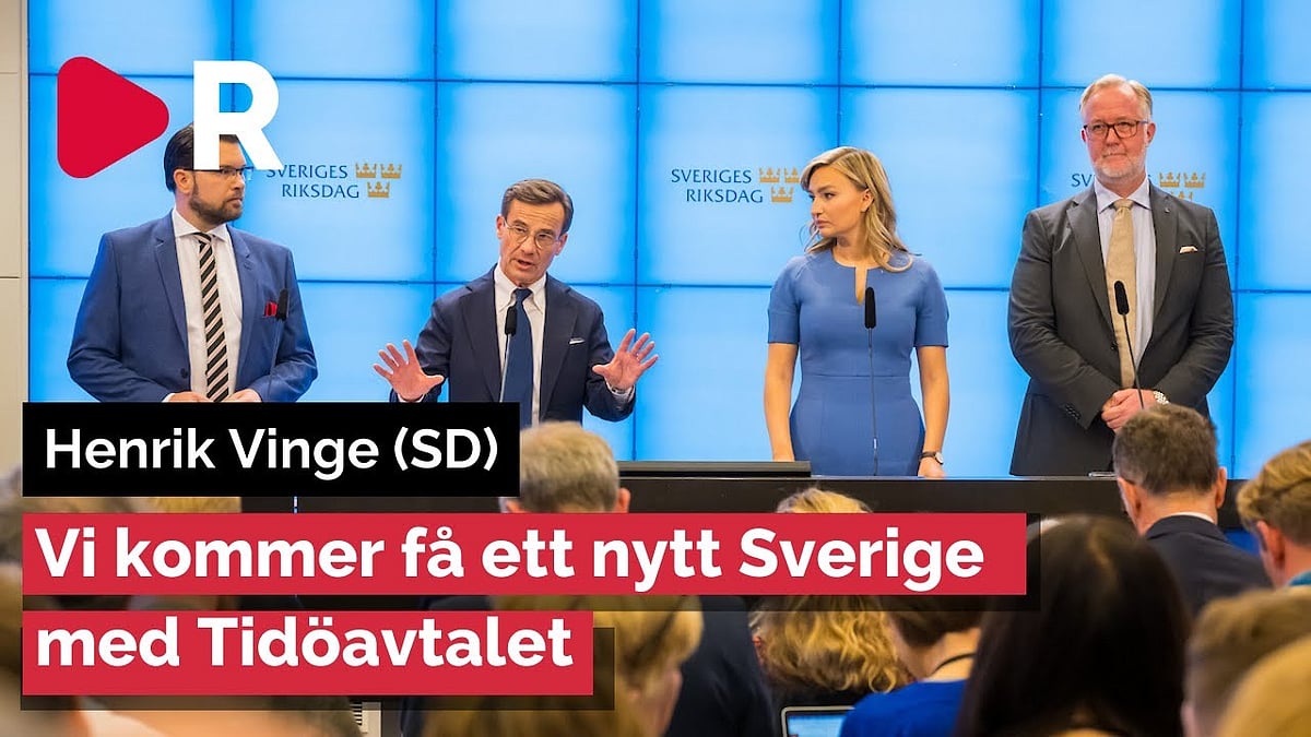 Henrik Vinge (SD): Vi kommer få ett nytt Sverige med Tidöavtalet