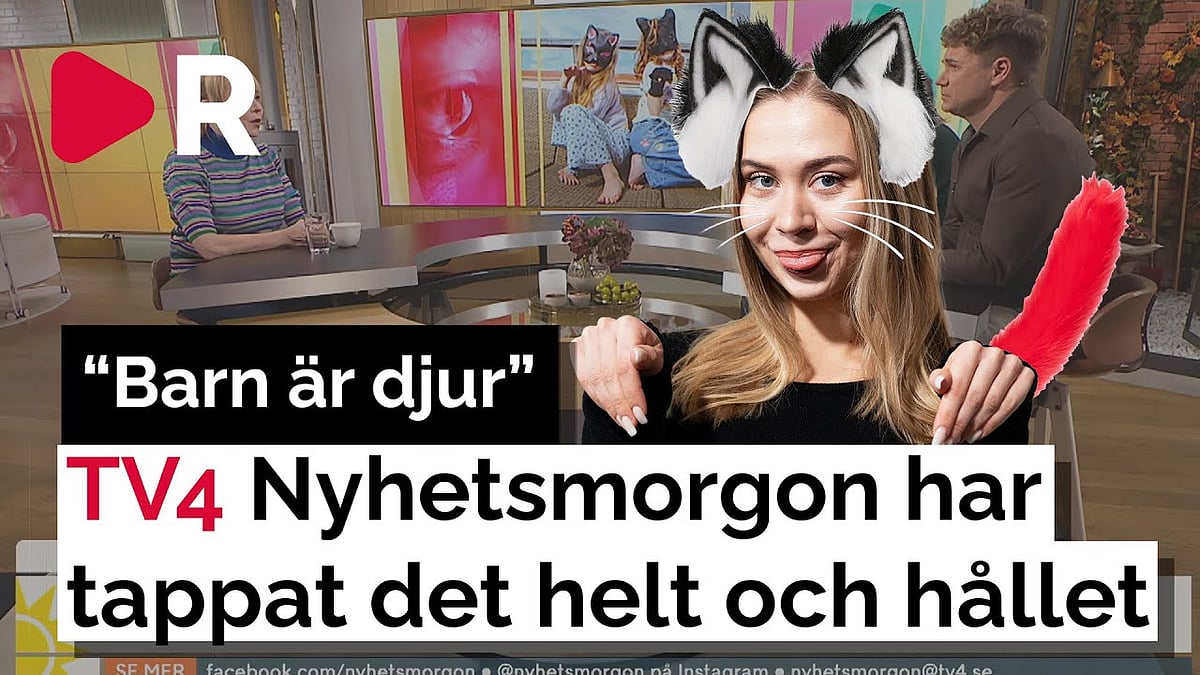 Barn identifierar sig som djur – Tv4 Nyhetsmorgon har tappat det helt