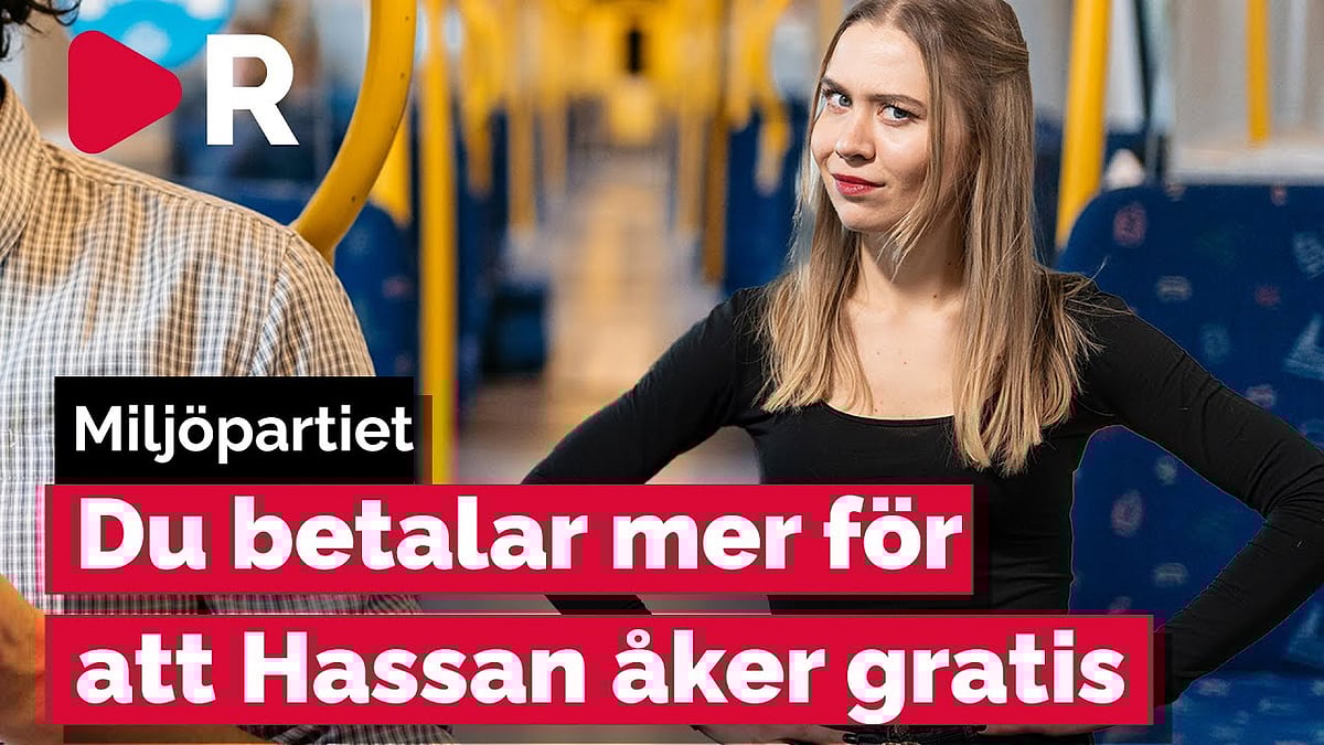 Miljöpartiets politik: Du betalar mer för att Hassan åker gratis
