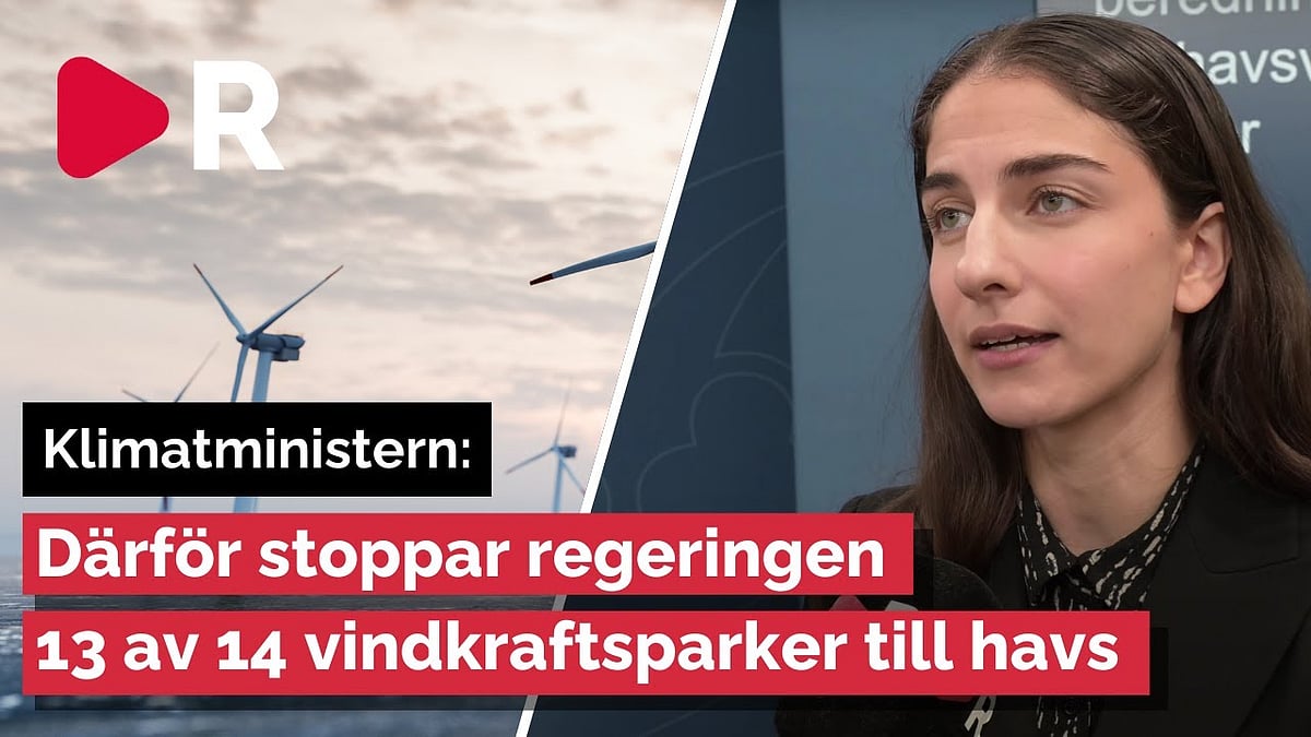 Klimatministern: Därför stoppar regeringen vindkraftsparkerna till havs